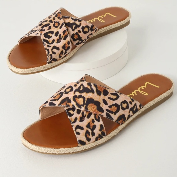 Lulus | Shoes | Lulus Leopard Print Sandals | Poshmark